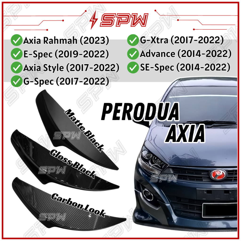Perodua Axia (2014-2022) Eyelid Eye Lip Eyebrow Cover Head Lamp Head ...