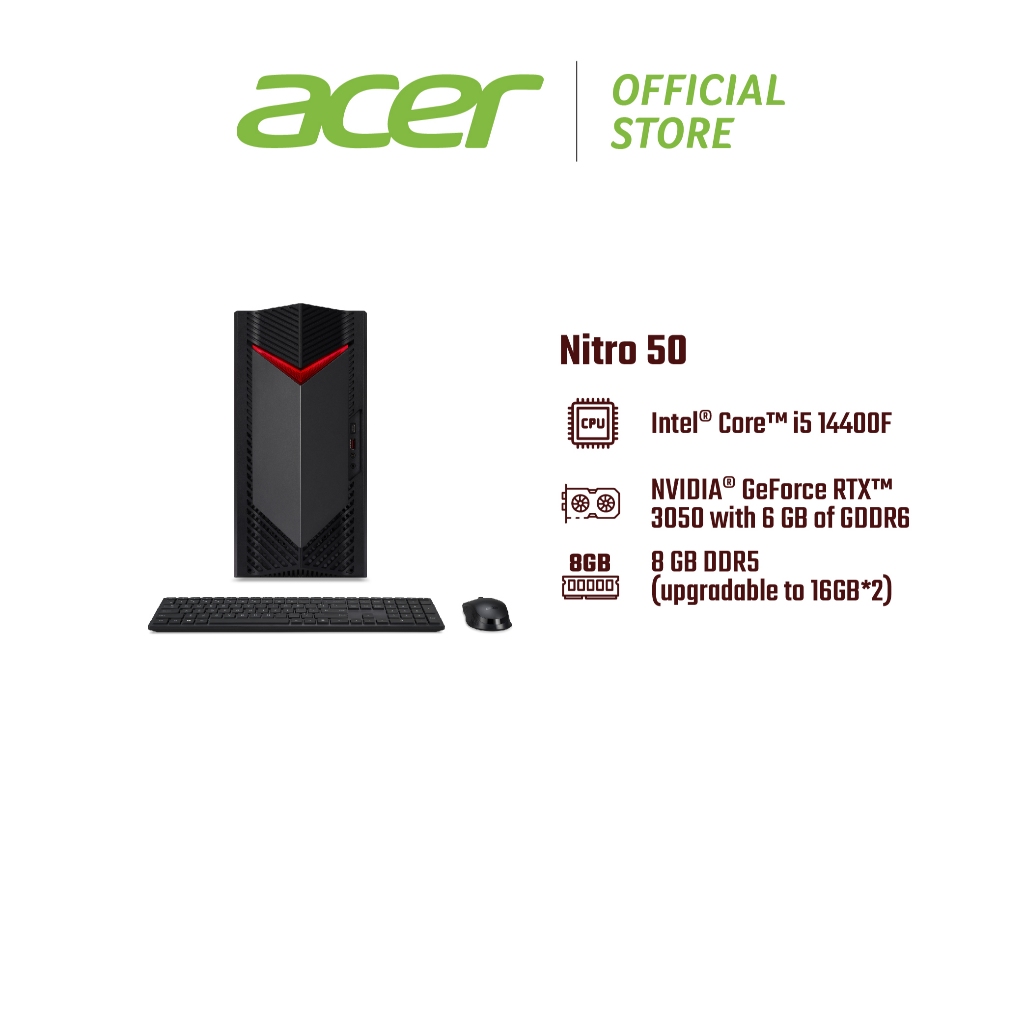 Acer Desktop Intel® Core™ i5 14400F Processor (N50-656-14400W11G) | Shopee Malaysia