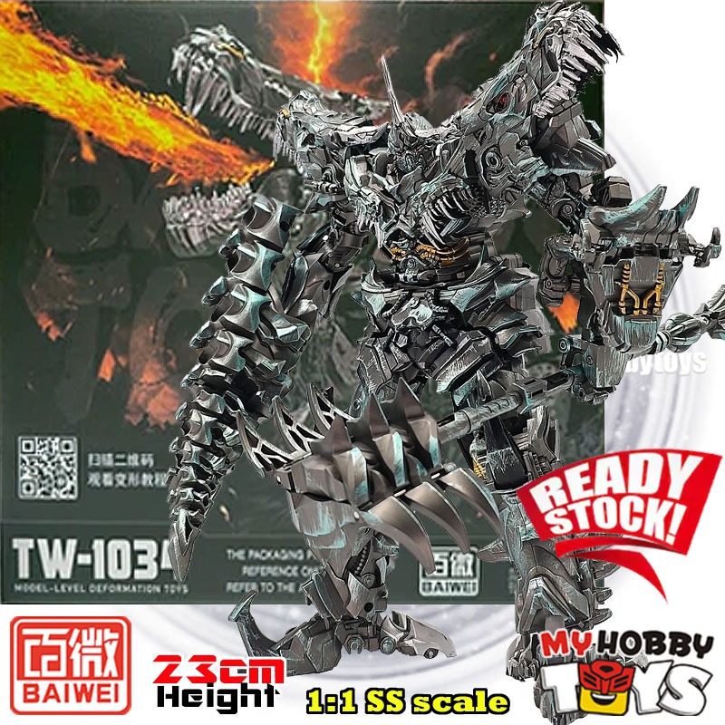 BAIWEI Transformable Robot - TW1034 Grimlock (1: 1 KO Studio Series SS07 ) TW-1034 Movie T-Rex ...