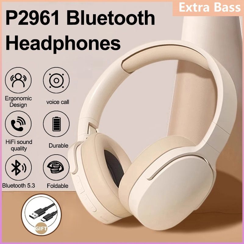 Original Over Ear Bluetooth Headphone Extra Bass Colorful Bluetooth ...
