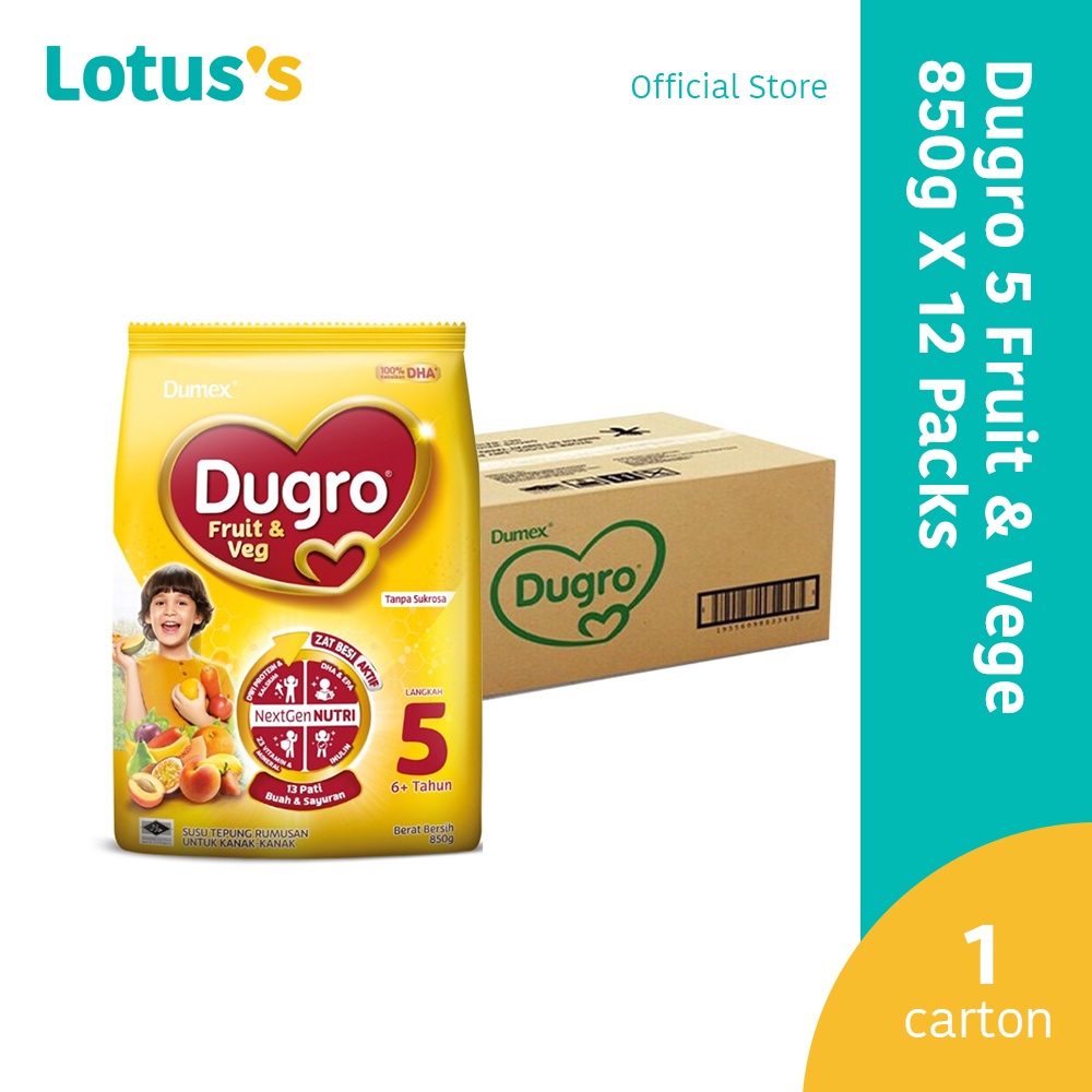 Dugro 5 Fruit & Vege 850g X 12 Packs (1 carton) | Shopee Malaysia
