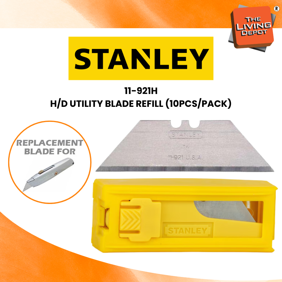 STANLEY H/D UTILITY BLADE REFILL - 11-921H - (10PCS/PACK) | Shopee Malaysia