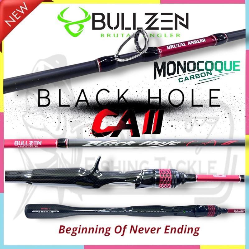 2025 BULLZEN BLACK HOLE CA SPINNING BAITCASTING Fishing Rod Carbon ...