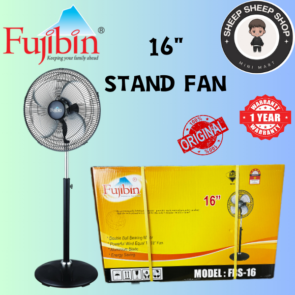 [NEW ARRIVAL] FUJIBIN 16'' Metal Stand Fan FBS-16 (BLACK) | Shopee Malaysia