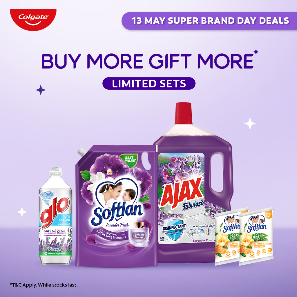 [Shopee Exclusive Bundle] Sofltan Lavender 1.6L + Glo Lavender 800ml ...