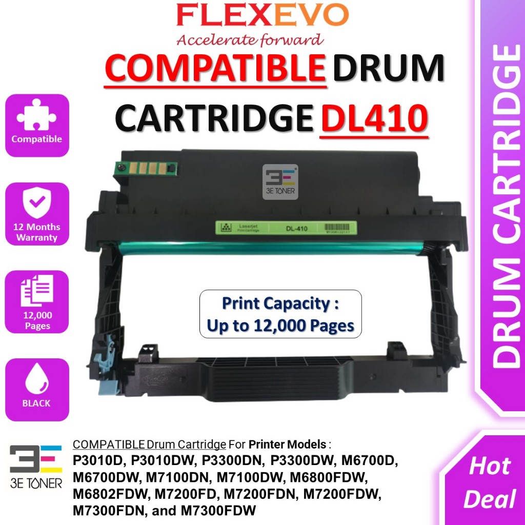 Compatible DL410 DL-410 Imaging Drum For Pantum Printer P3010DW ...