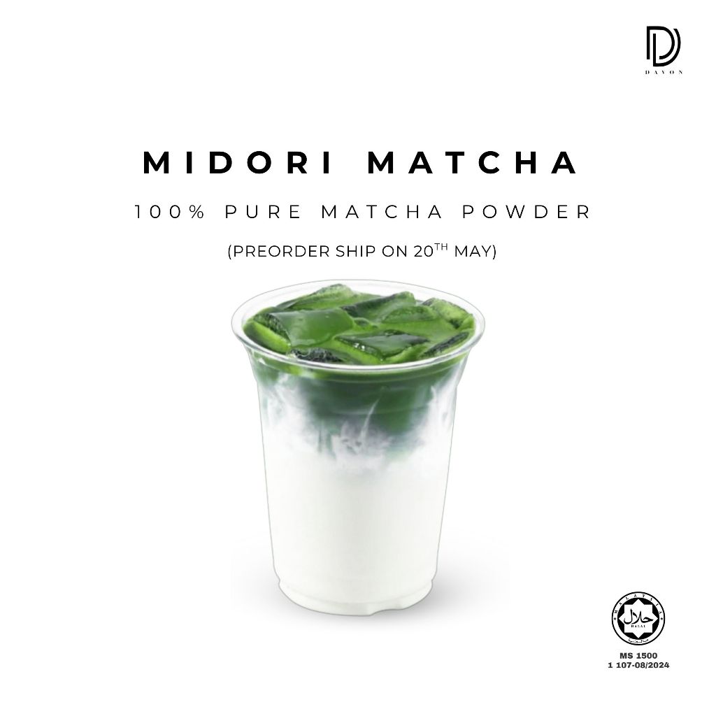 [500g Packet] Davon - Matcha Midori 100% Japanese Matcha Powder 500g ...