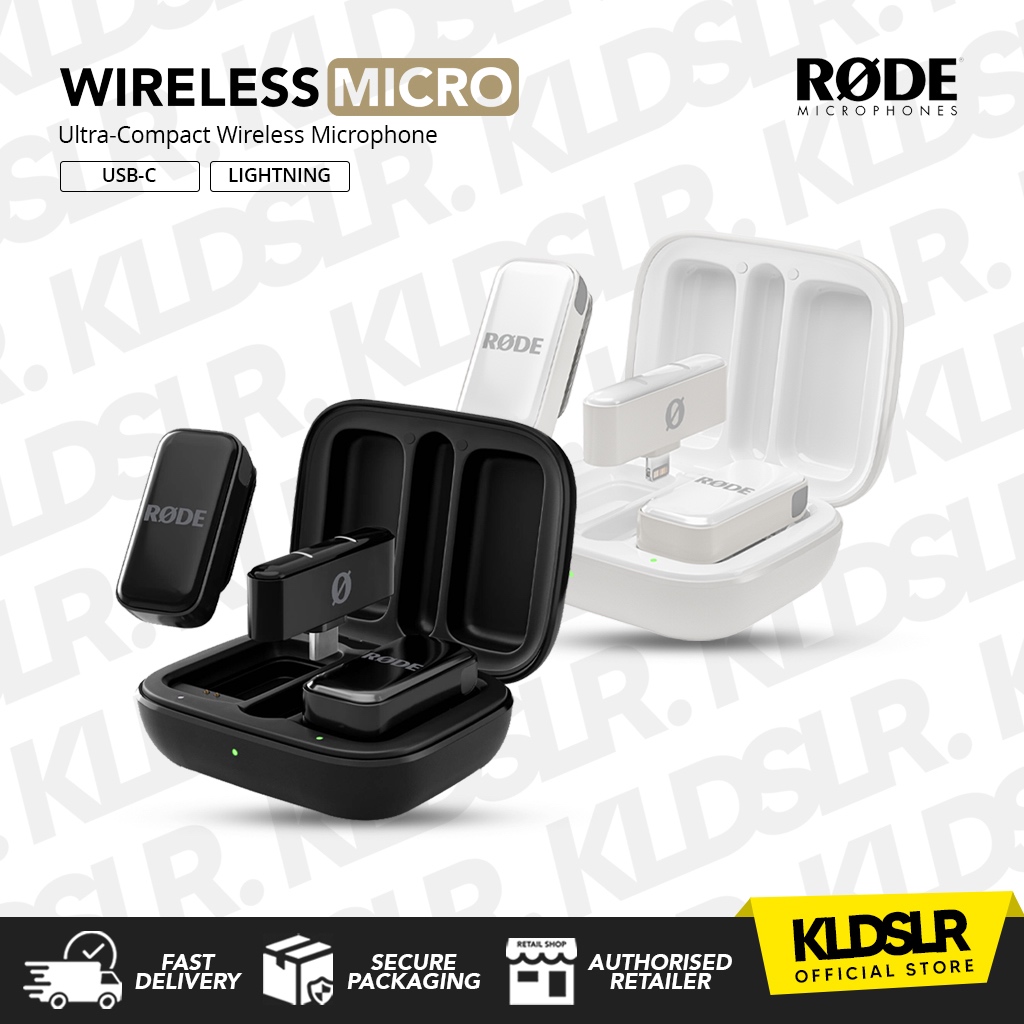 RODE Wireless Micro Ultra-Compact Wireless Microphone for Smartphone - Pro Audio | Noise-Free ...
