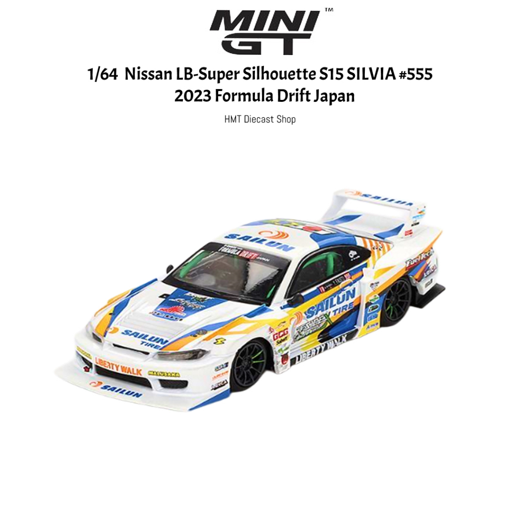 MINI GT 1/64 #895 Nissan LB-Super Silhouette S15 SILVIA #555 2023 ...
