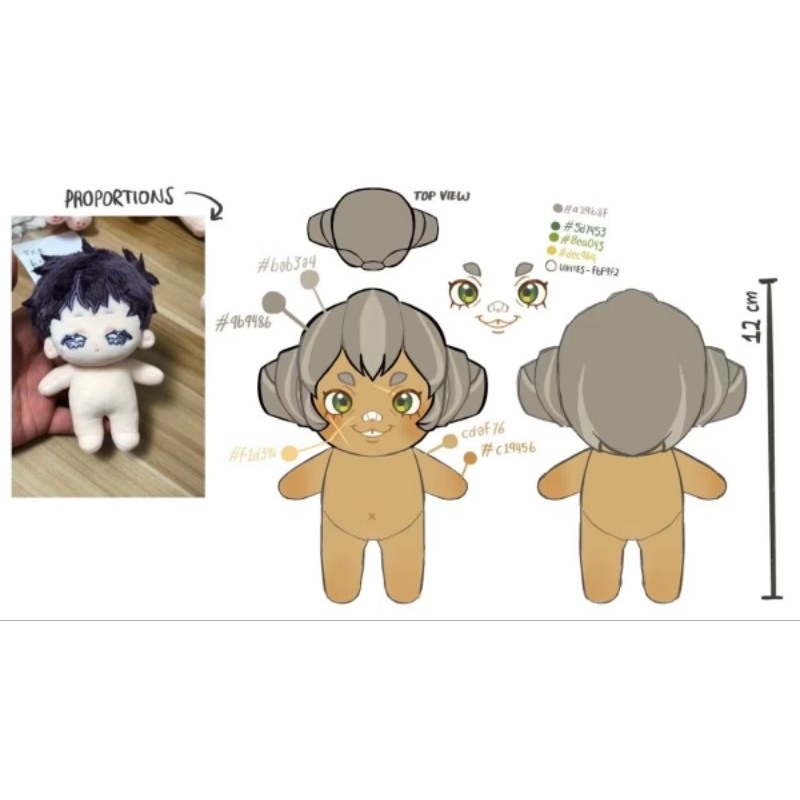 Custom Handmade Cute Plush Soft Toys - Portrait / children drawing / 2D ...