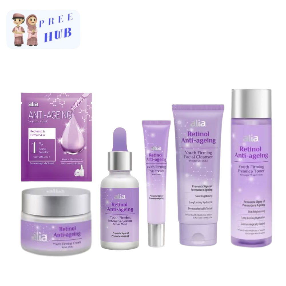 ALIA Retinol Anti-Ageing Youth Firming Eye cream/Face Mask/Face Wash ...
