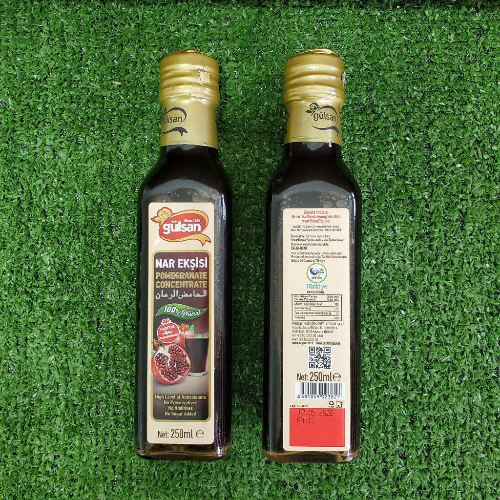 Gulsan Nar Eksisi Pomegranate Concentrate Pati Delima 250ML | Shopee ...