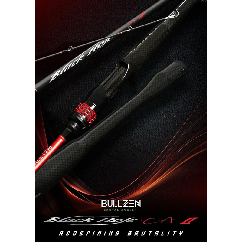 BULLZEN BLACK HOLE II AND BLACK HOLE SPINNING AND CASTING FISHING ROD ...