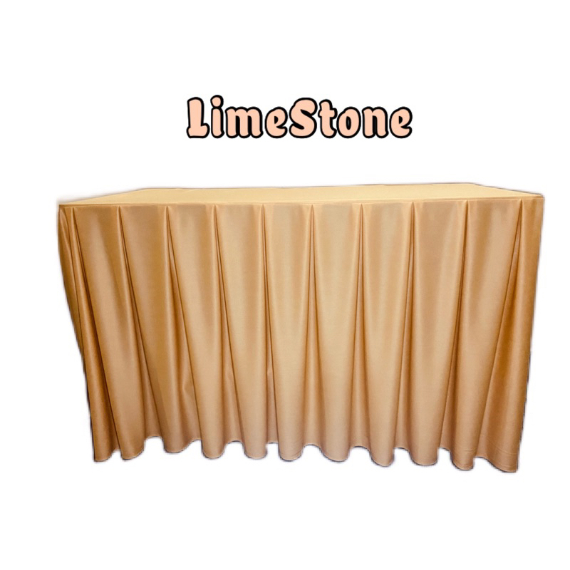 Limestone Cover Banquet Table / alas meja / sarung meja / cover table ...