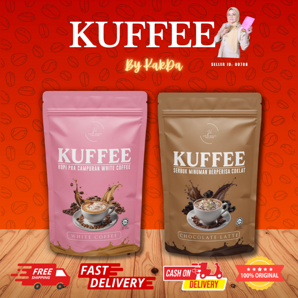 (2 PACKS) KUFFEE ORIGINAL HQ WHITE COFFEE & CHOCO LATTE FREEGIFT ...