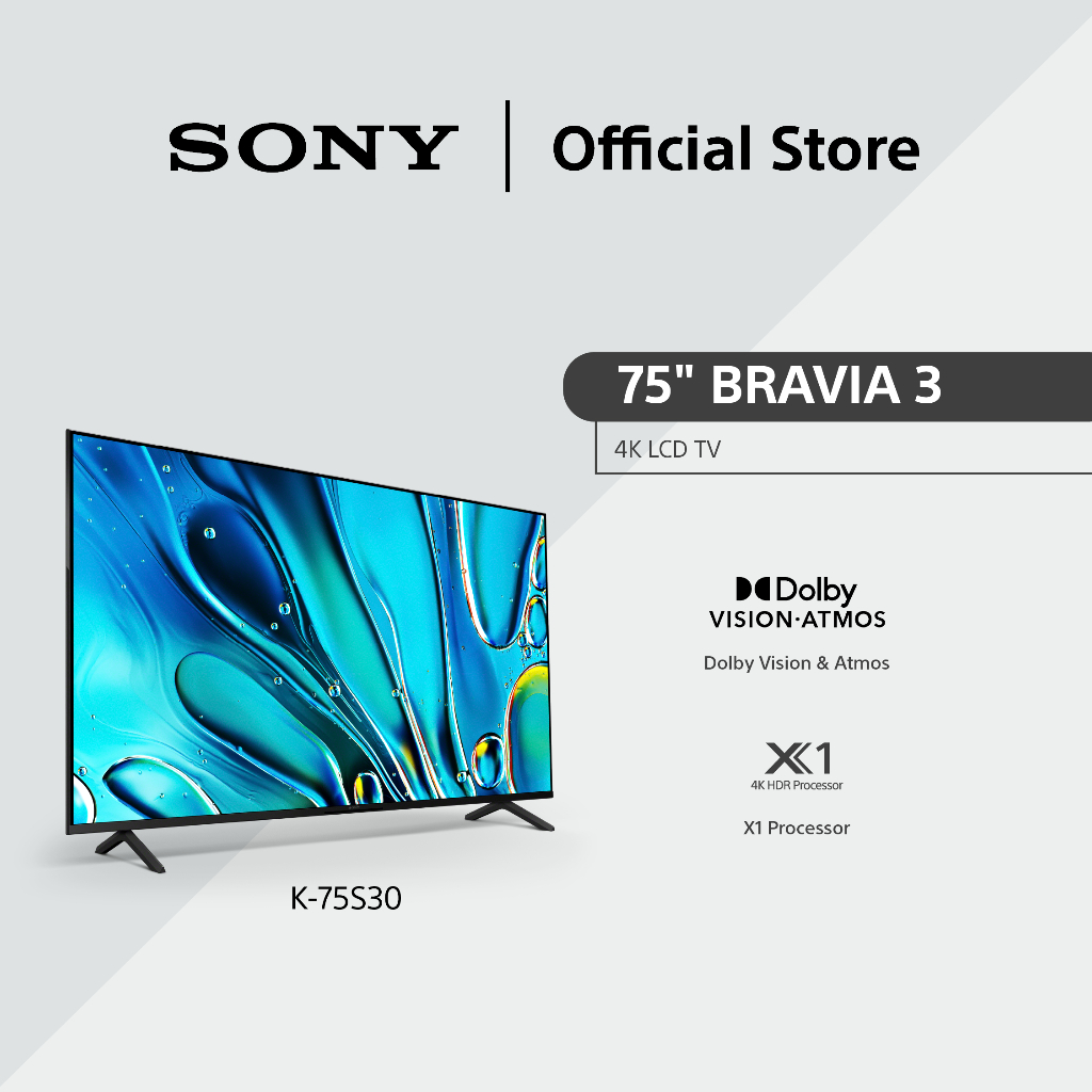 Sony 75" BRAVIA 3 | 4K HDR Processor X1 | 4K Ultra HD | High Dynamic ...
