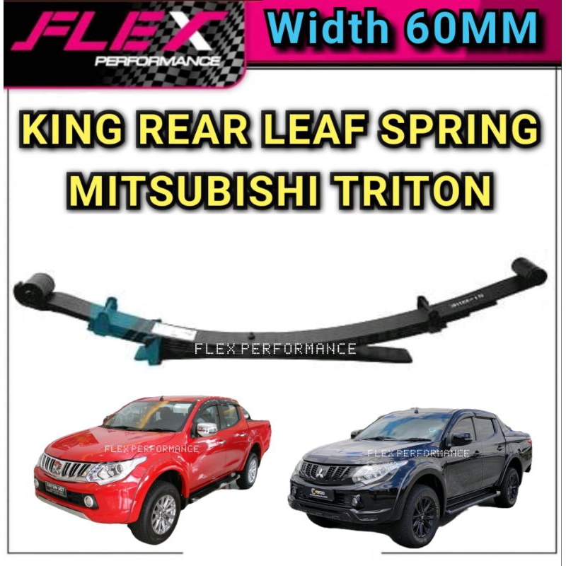 KING MITSUBISHI TRITON 2015-2018 REAR LEAF SPRING COMPLETE WIDTH 60MM ...