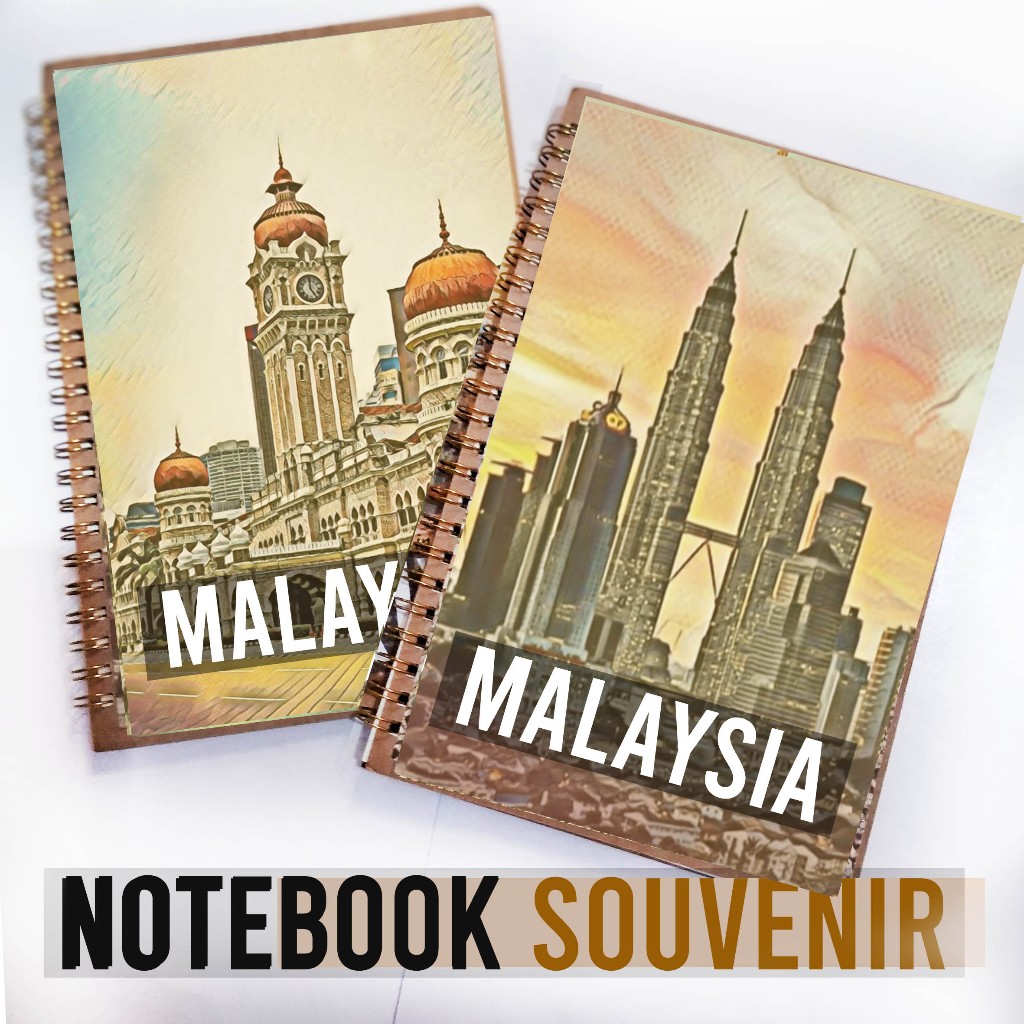 Notebook A5 Malaysia Kuala Lumpur Kl Buku Nota Souvenir Gift Journal ...