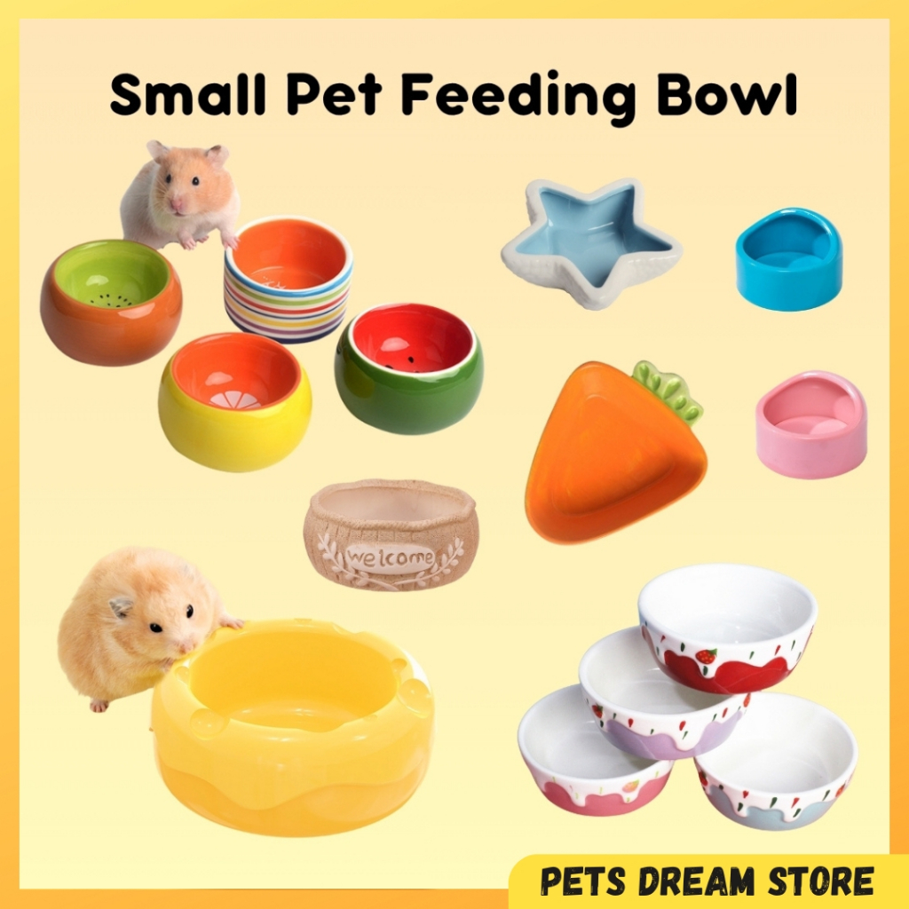 Hamster food bowl small pet feeder food dish hamster food feeder small ...