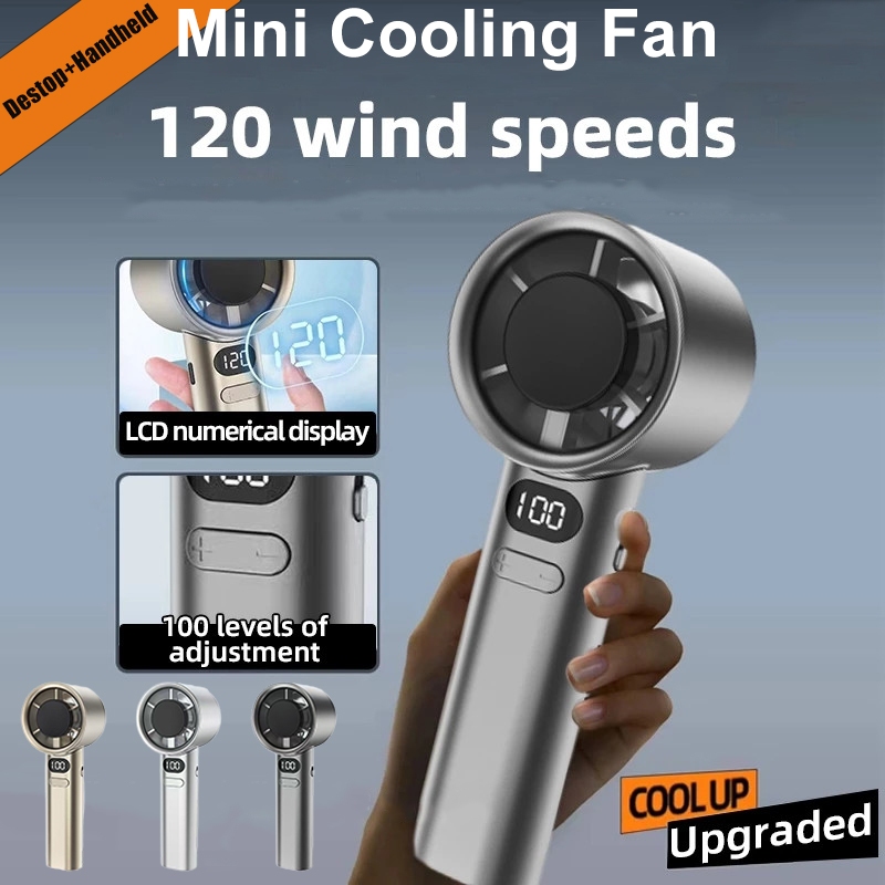 Rechargeable M11 Mini Fan Adjustable 120 Speed Handheld Fan USB ...