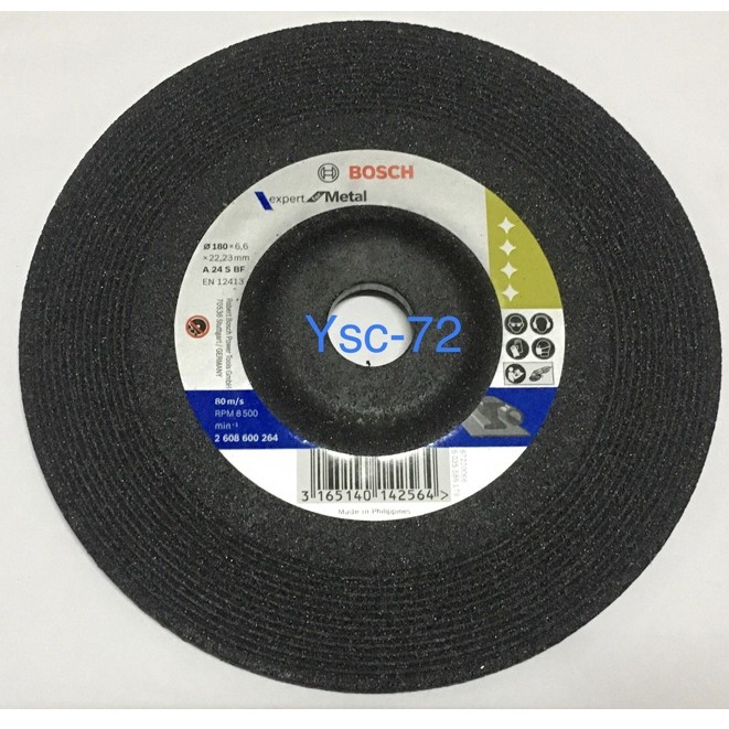 Bosch Grinding Disc 7'' x 6.0 x 22.2mm for 5 Pcs For Iron & Metal ...