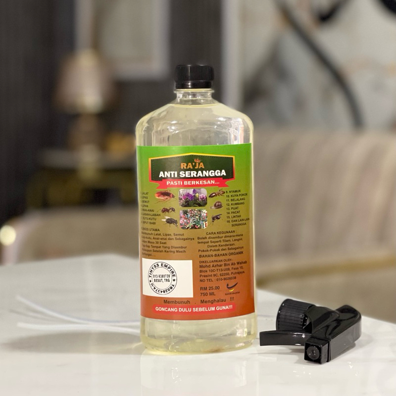 [ORIGINAL HQ ️] 750ml RAJA ANTI SERANGGA , RACUN SERANGGA 💯 BAHAN ...