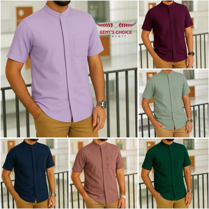 NEW ARRIVAL BAJU RAYA MANDARIN COLLAR SHORT SLEEVE PREMIUM QUALITY 100% ...