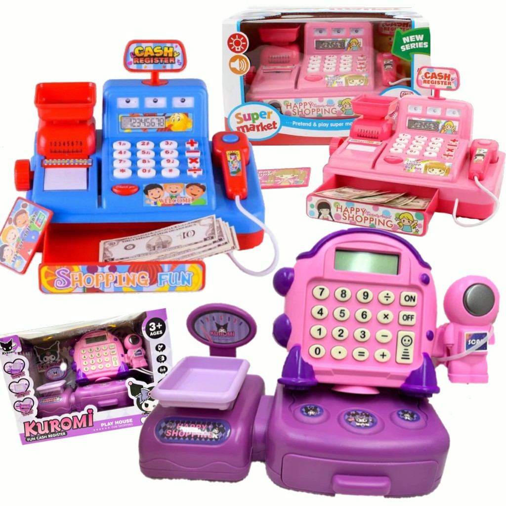 Simulation Electric Cash Register Toy For Kid Pretend Play Toy With ...