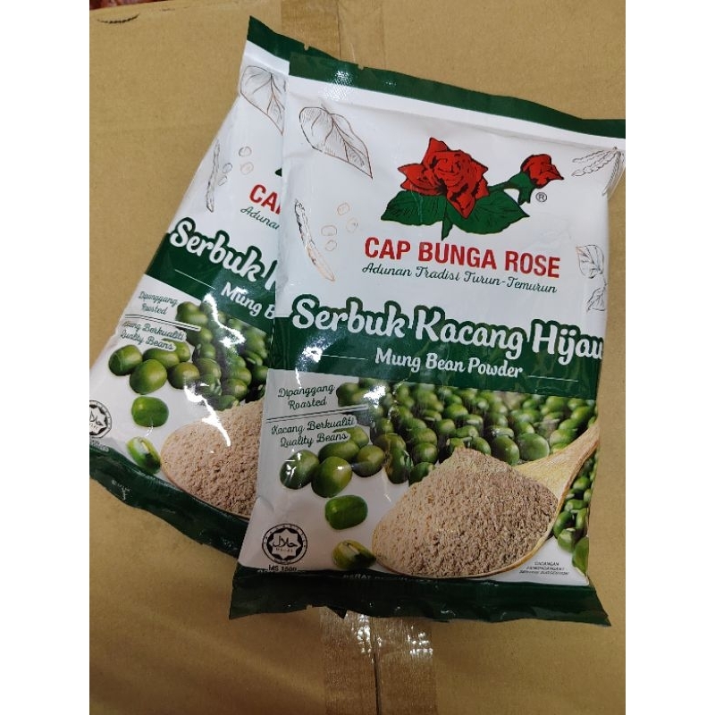 Serbuk Kacang Hijau cap Bunga Ros | Shopee Malaysia