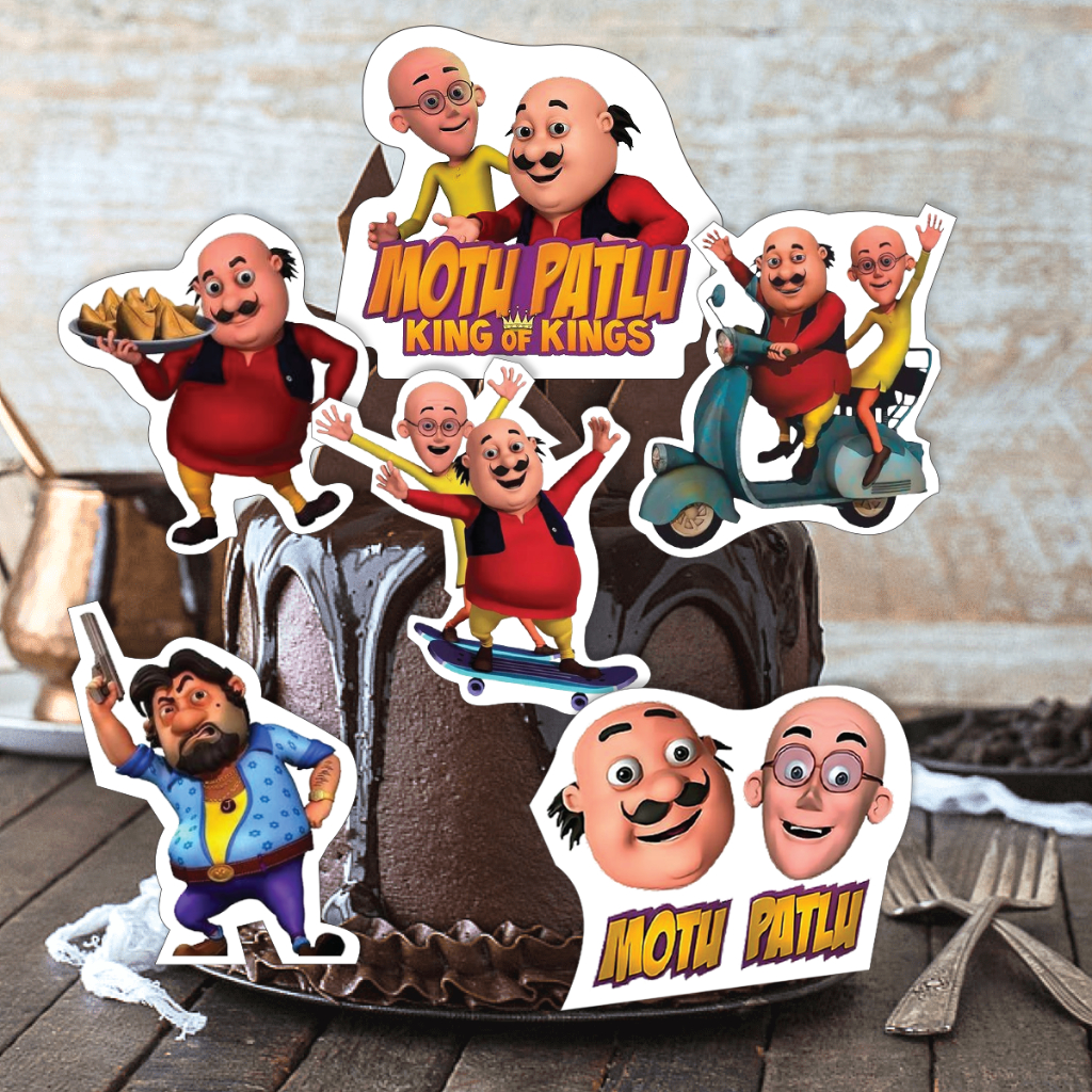 Cake topper- Motu patlu | Shopee Malaysia