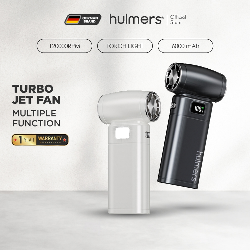 Hulmers Turbo Jet Fan with Adjustable Speed Mini Fan | Kipas Turbo Mini Mudah Alih dengan Lampu ...