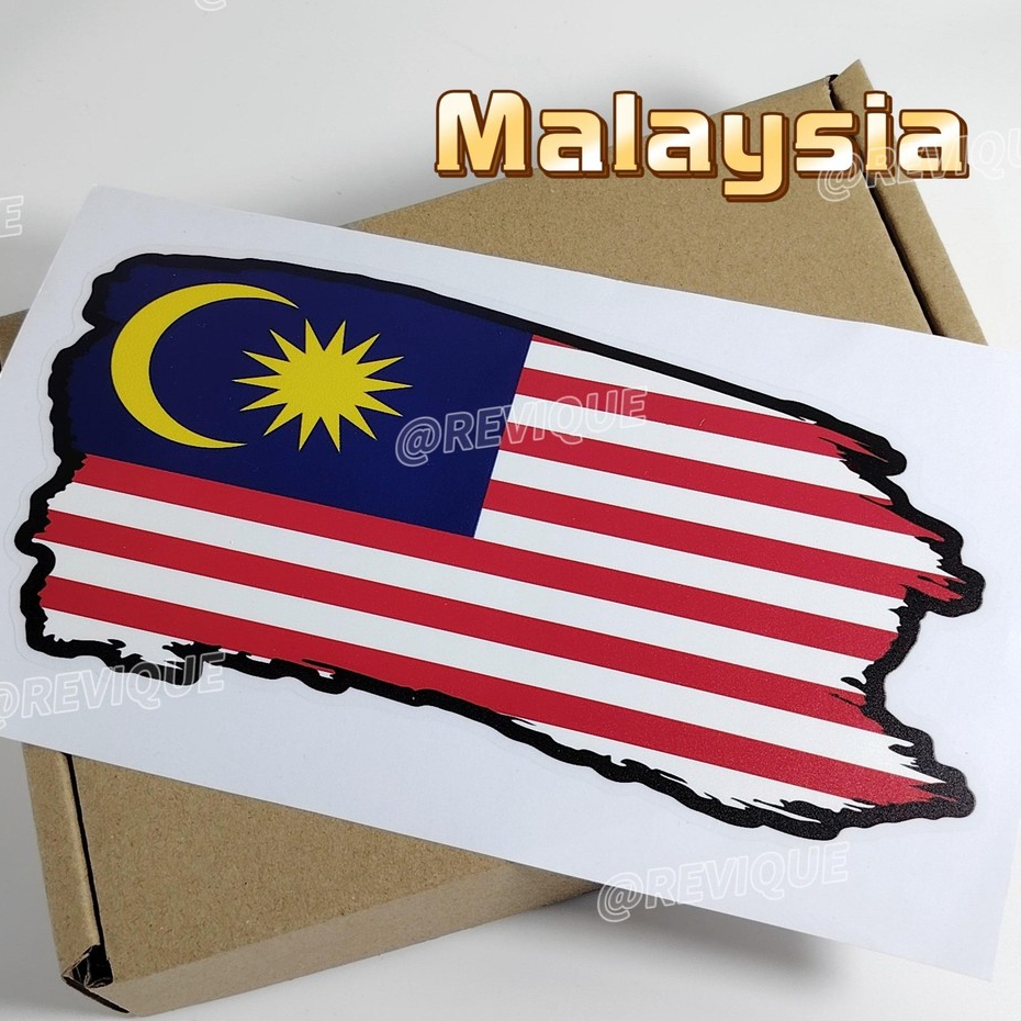 Sticker Bendera Malaysia 15 Negeri 15 States Malaysia Flag Sticker ...