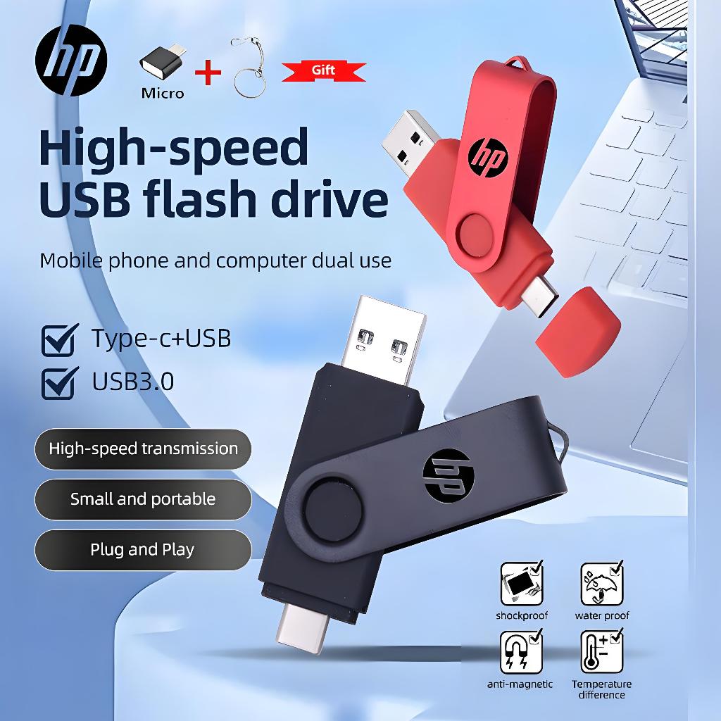 HP flash drive 3 in 1 OTG USB Type C/Micro flash drive 2tb 1tb 512gb ...