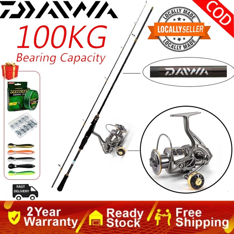 DAIWA Spinning reel fishing rod set barang mancing set combo box ...