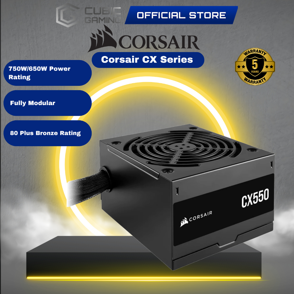 Corsair CX Series™ CX750 / CX650 80 PLUS Bronze ATX Power Supply Unit PSU(750w/ 650w) | Shopee ...