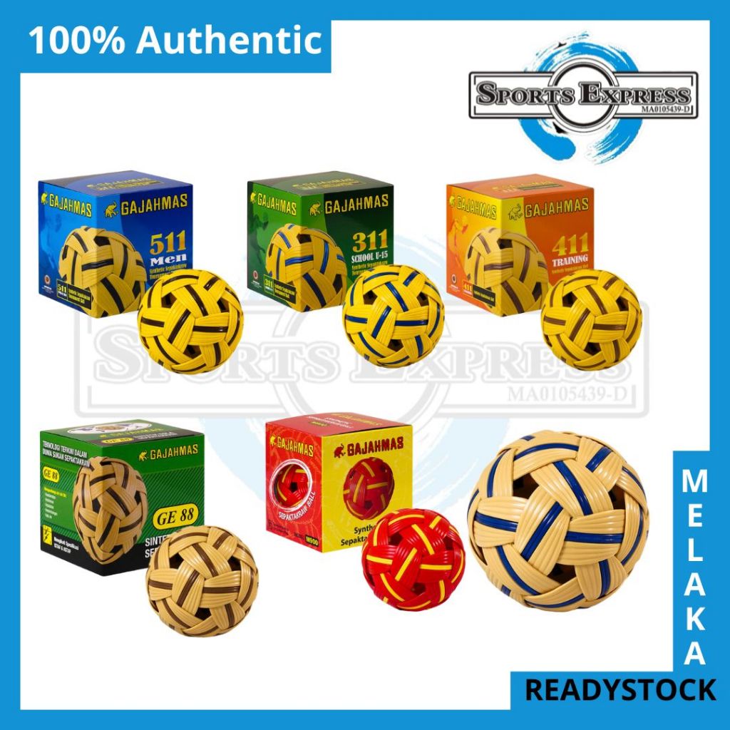GajahMas Takraw Ball GETW / GE311 / GE511 / GE411 / GE88 / M900 Bola ...