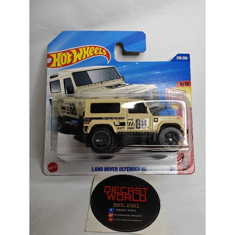 Hotwheels Land Rover Defender 90 Cream Short Card | Shopee Malaysia
