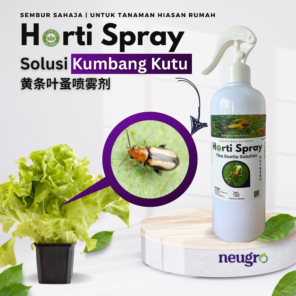 Racun Kumbang Kutu 500ml Neugro Horti Spray Flea Beetle Solution Racun ...