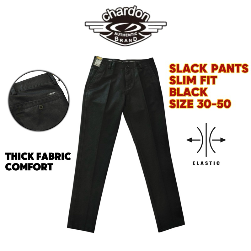 CHARDON WEAR Size 30-50 Plus Size Men’s Slim Fit Slack Pants Stretch ...