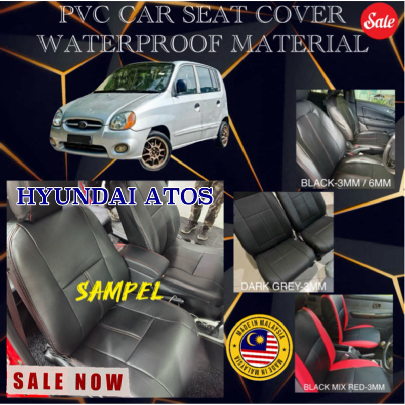 HYUNDAI ATOS PVC CAR SEAT COVER FULL SET (3MM AND 6MM THICKNESS ...