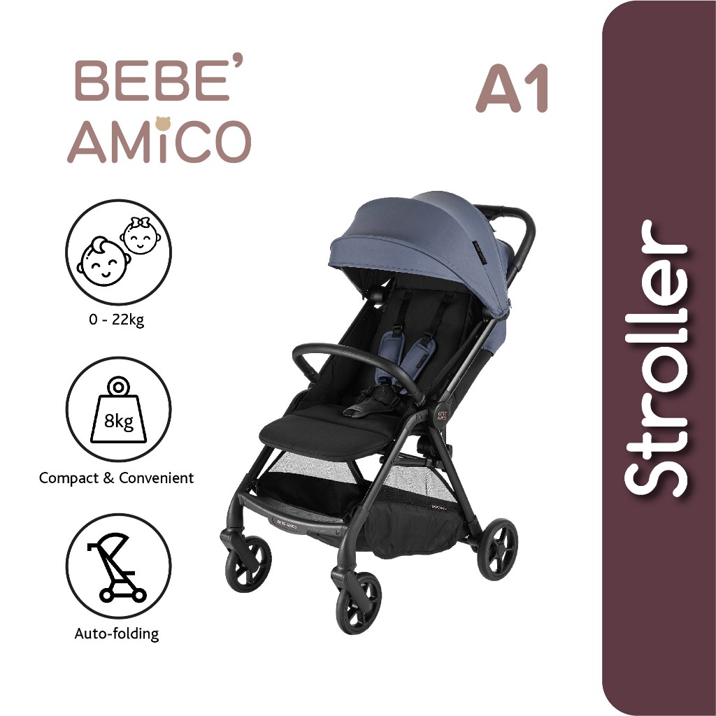 New Launch Bebe Amico Compact & convenience Auto-Folding Stroller A1 ...