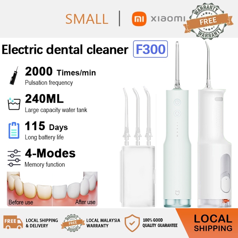 Xiaomi Water Flosser Portable Electric Water Floss F300 Oral Irrigator ...