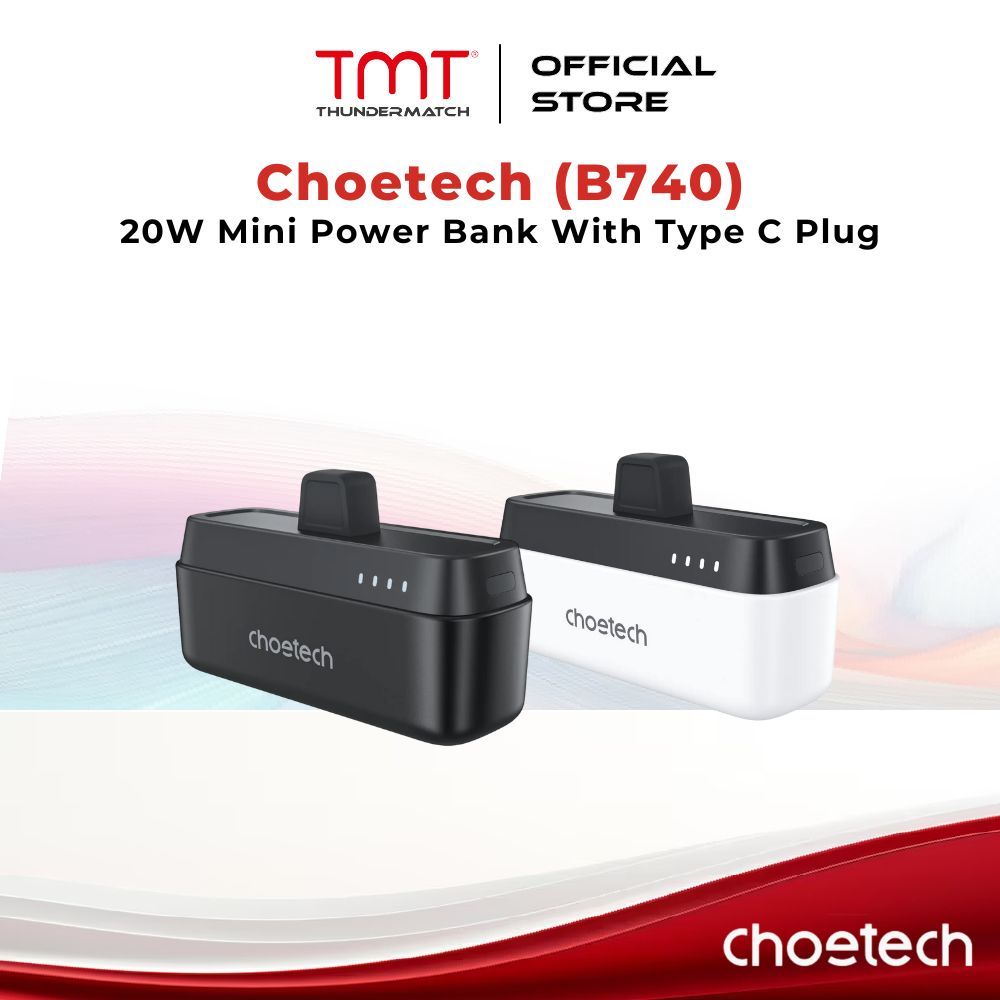 Choetech 20W Mini Power Bank With Type C Plug (B740) | Shopee Malaysia