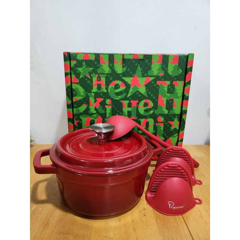 La Gourmet Cast Iron Cookware Set精美铸铁锅具套(20cm) | Shopee Malaysia