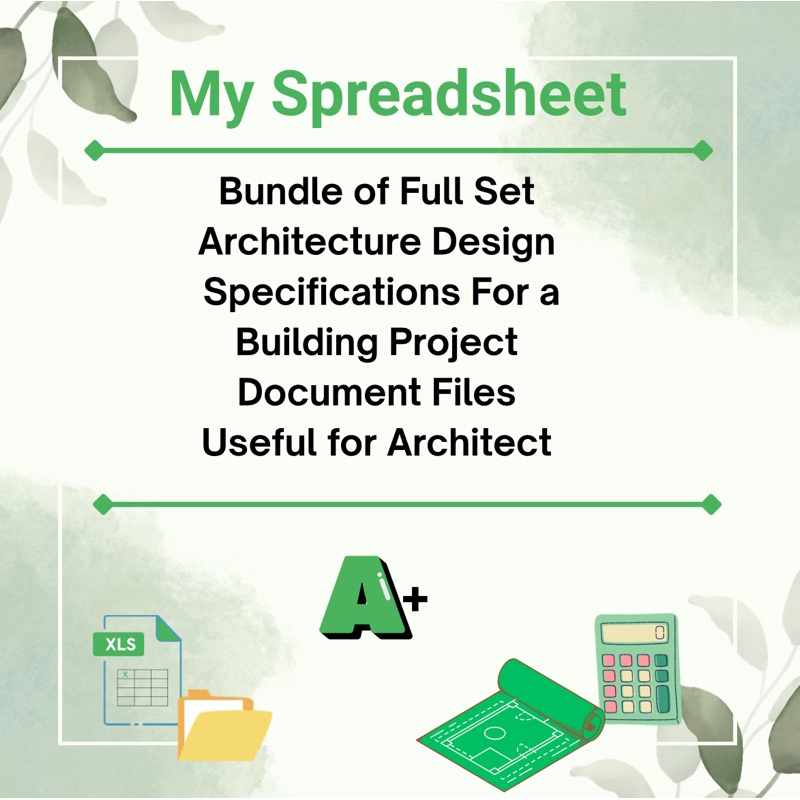 Bundle of Full Set Architecture Design Specifications For a Building ...