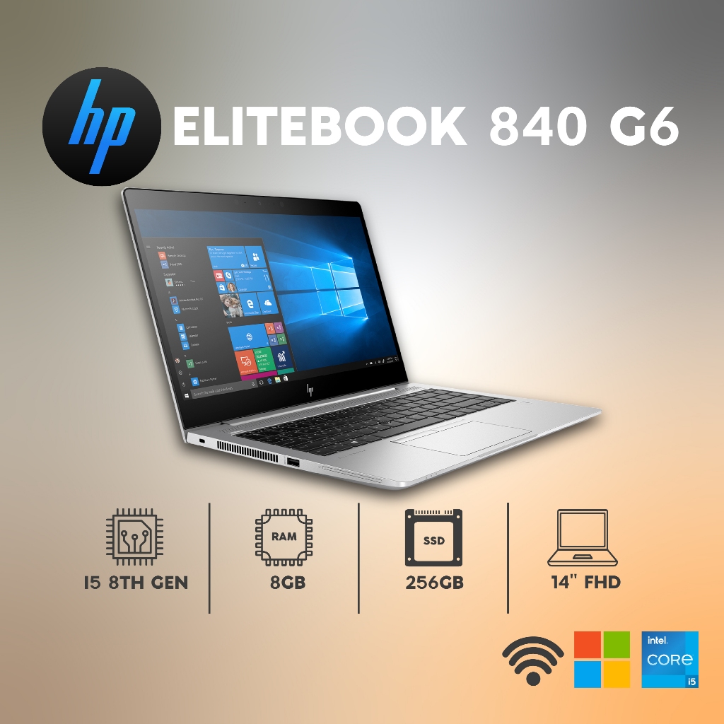 HP EliteBook 840 G6 / 845 G6 | i5 8th / Ryzen 5 | 8GB RAM | 256GB SSD | 14” FHD Laptop | Shopee ...