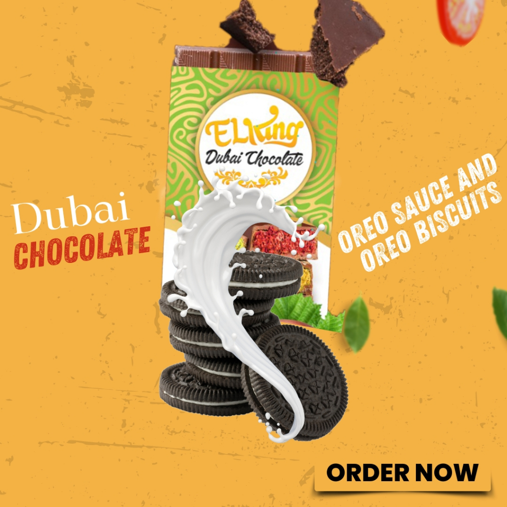 Dubai Special Chocolate with Kunafa, Oreo Sauce and Oreo Biscuit 60g ...