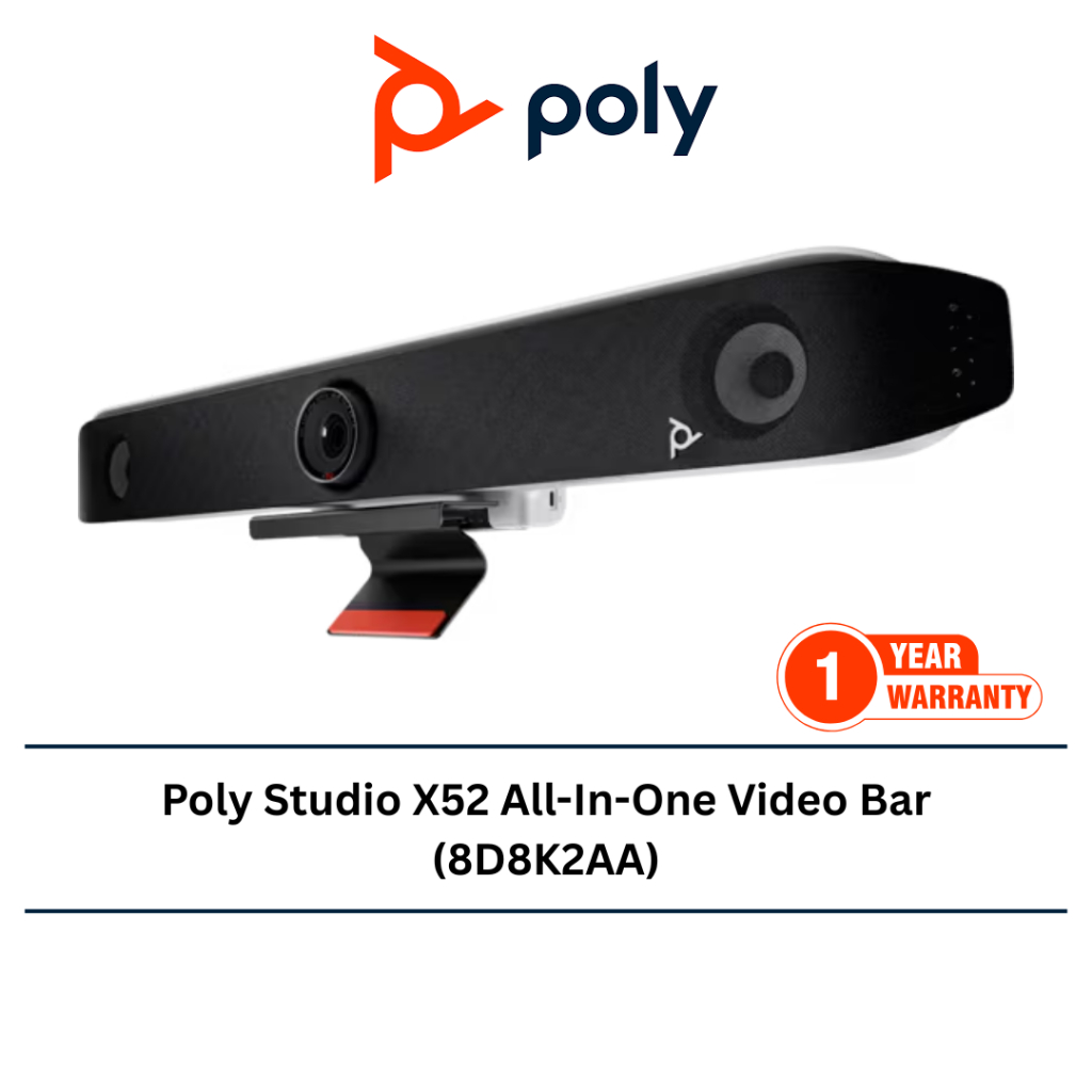 Poly Studio X52 All-In-One Video Bar | Poly Studio X52 All-In-One Video ...