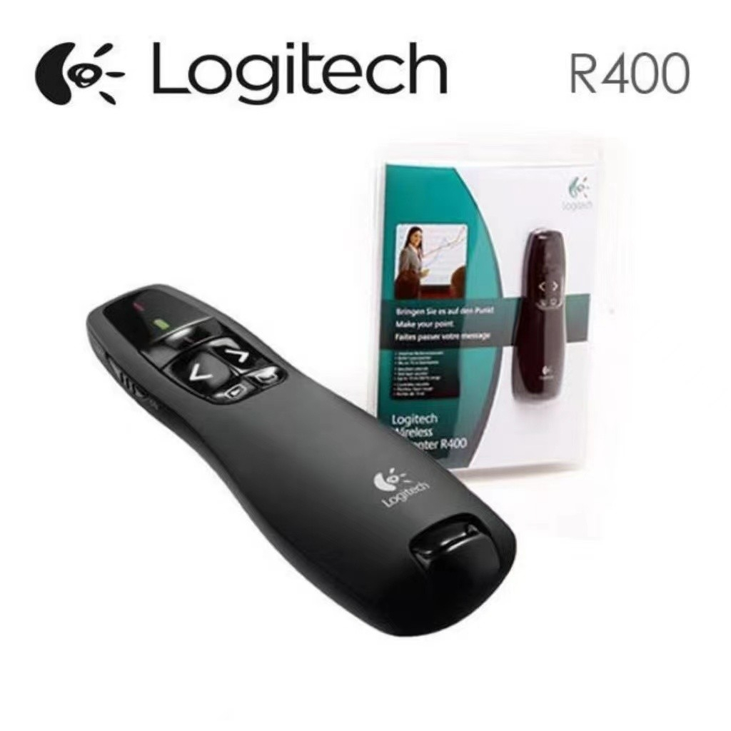 Ready stock R400 USB Wireless Presenter Red Laser Pointer PPT Remote Control Pointer pen for ...