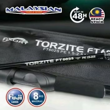 Fixory Torzite Black Solidcarbon Fuji Rings Jigging Rod | Shopee Malaysia